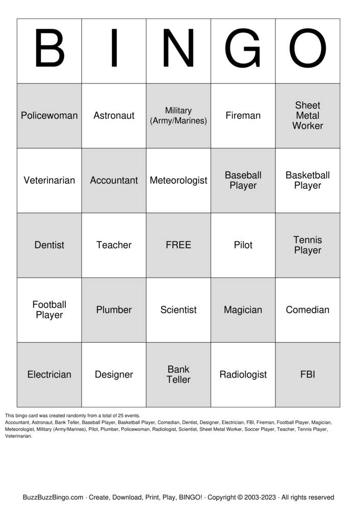 Bank Teller Bingo Cards to Download, Print and Customize!