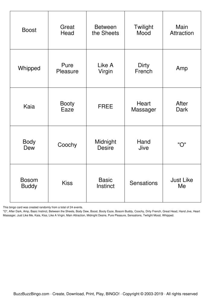 PURE ROMANCE Bingo Cards to Download, Print and Customize!