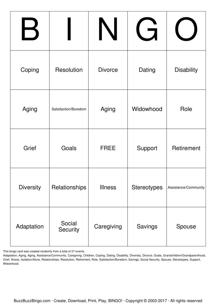AT&T Family Bingo Cards to Download, Print and Customize!