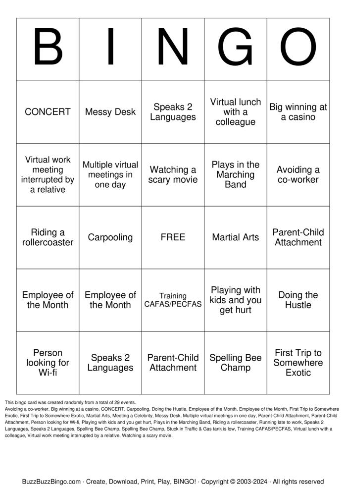 Custom Bingo Cards to Download, Print and Customize!