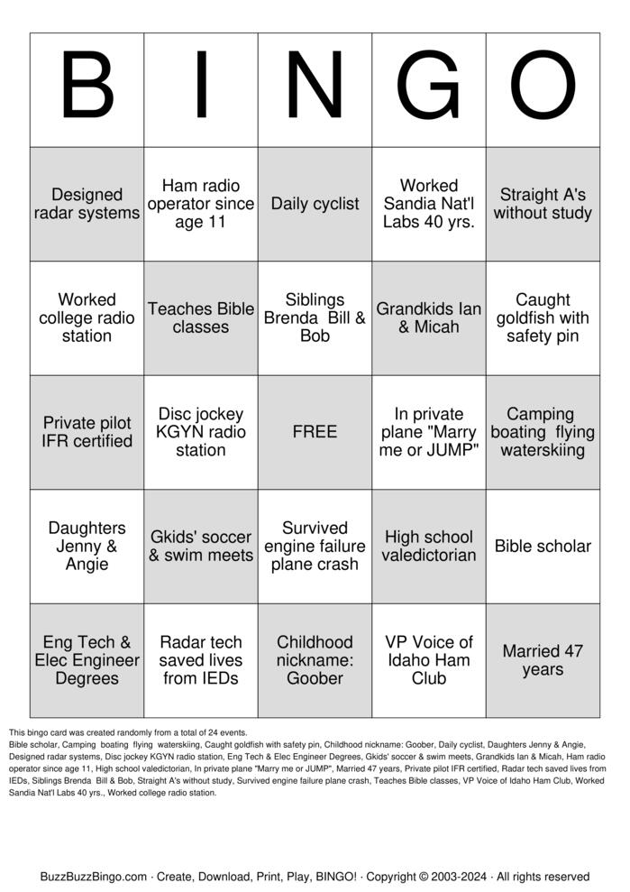 Custom Bingo Cards to Download, Print and Customize!