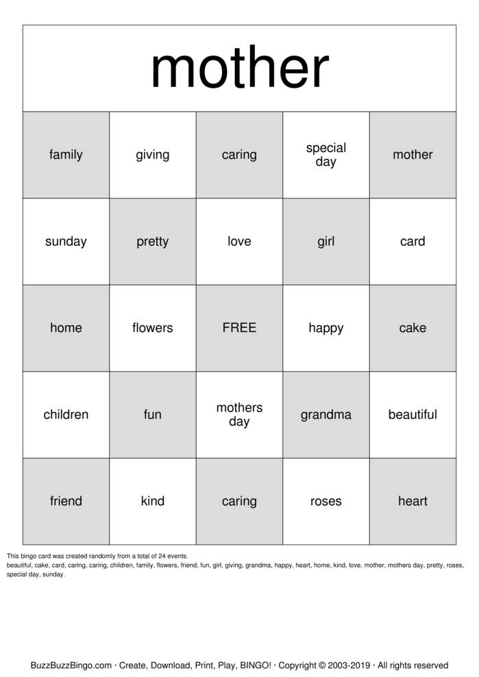 Grief Bingo Cards to Download, Print and Customize!