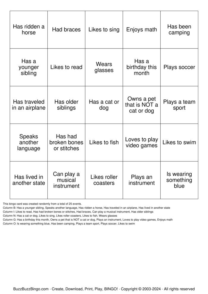 Custom Bingo Cards to Download, Print and Customize!