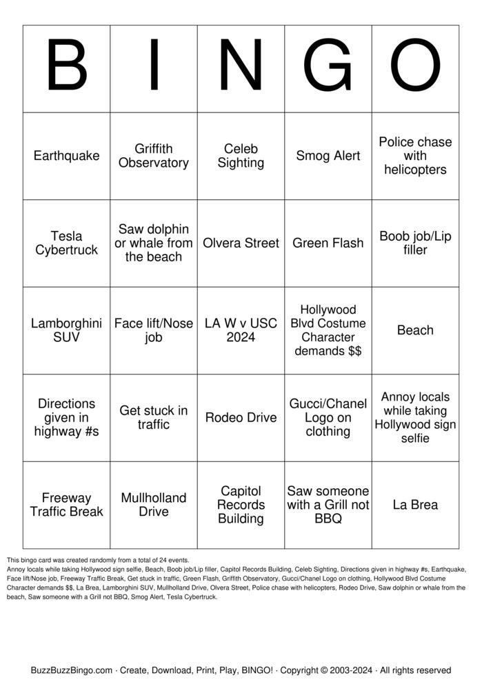Custom Bingo Cards to Download, Print and Customize!