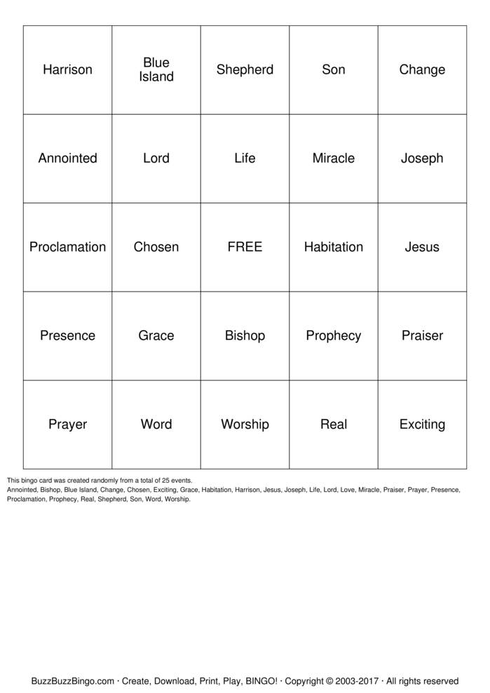Life Changing Bingo Cards to Download, Print and Customize!