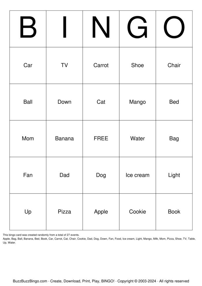 House Warming Party Bingo Cards to Download, Print and Customize!