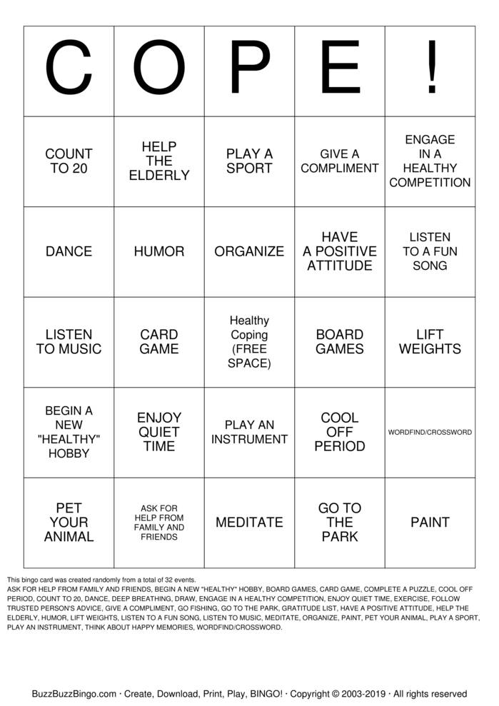 Coping Skills Games For Adults Interactive Coping Wheel: Emotional