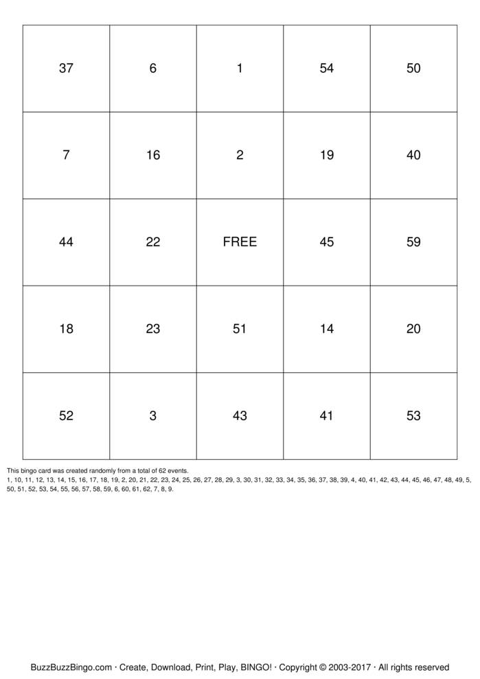 Custom Bingo Cards to Download, Print and Customize!
