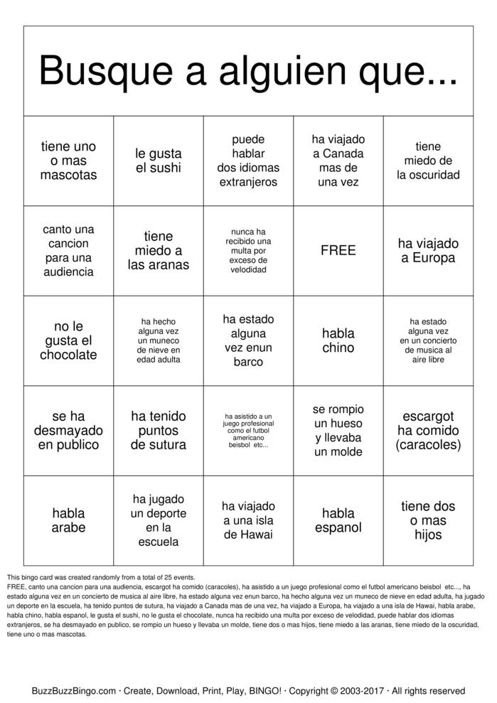 Getting to Know you! Bingo Cards to Download, Print and Customize!