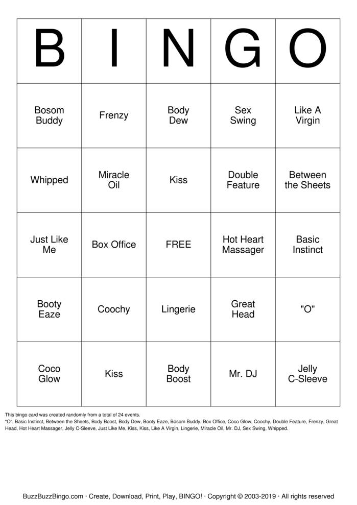 PURE ROMANCE Bingo Cards to Download, Print and Customize!