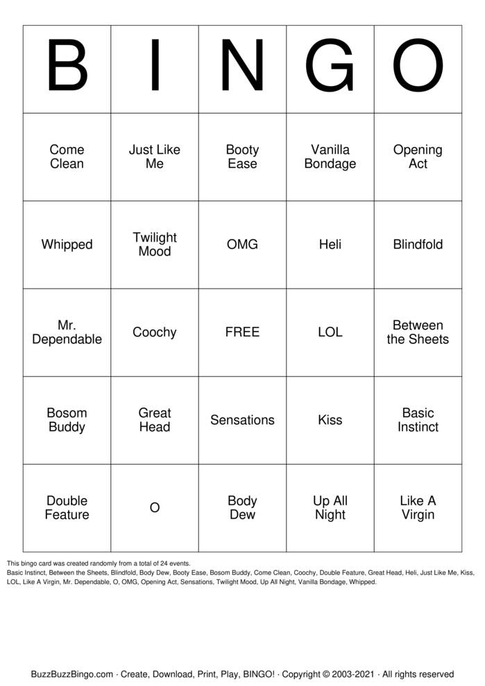 PURE ROMANCE Bingo Cards to Download, Print and Customize!