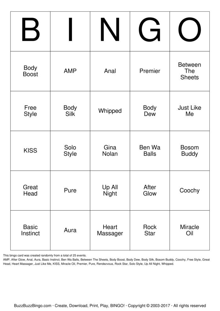 Pure Romance Bingo Cards to Download, Print and Customize!