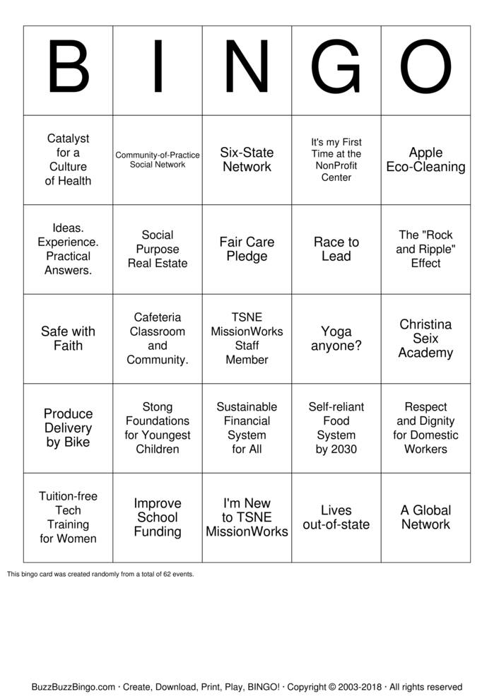 Resilience Bingo Cards to Download, Print and Customize!