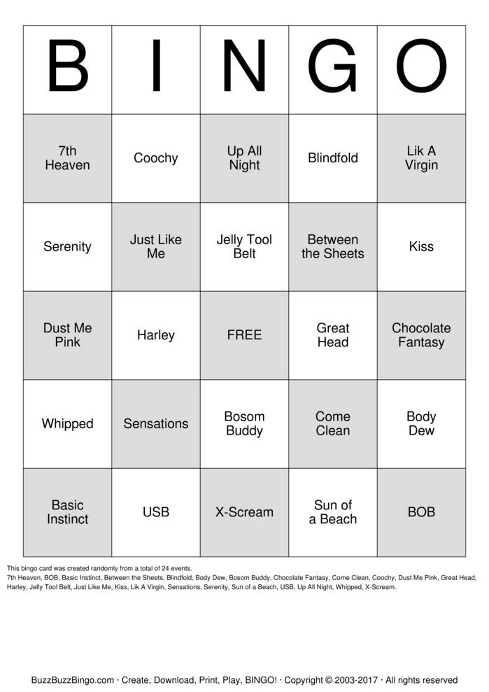PURE ROMANCE Bingo Cards to Download, Print and Customize!