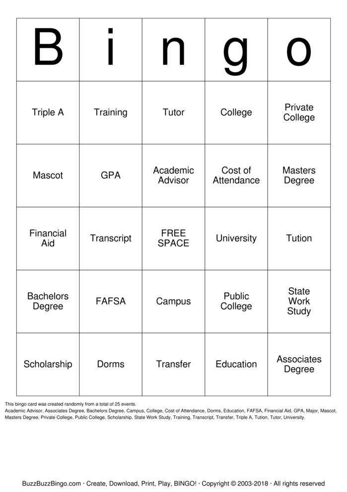 College Bingo Cards To Download Print And Customize college-bingo-cards-to-download-print-and-customize