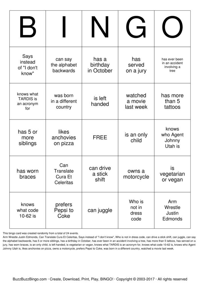 Geek Squad Bingo Cards to Download, Print and Customize!