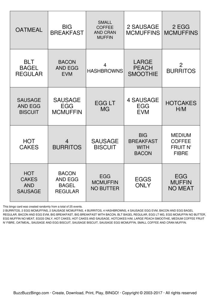 MINGO Bingo Cards to Download, Print and Customize!