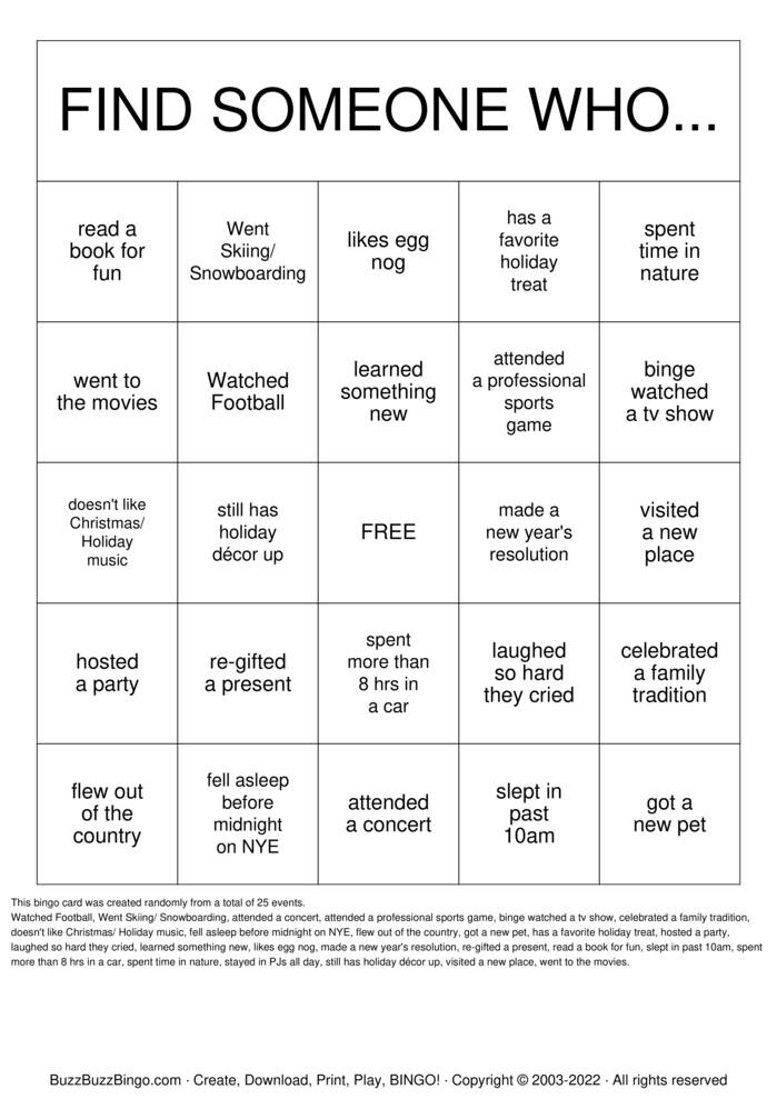 Winter Break Bingo Cards to Download, Print and Customize!