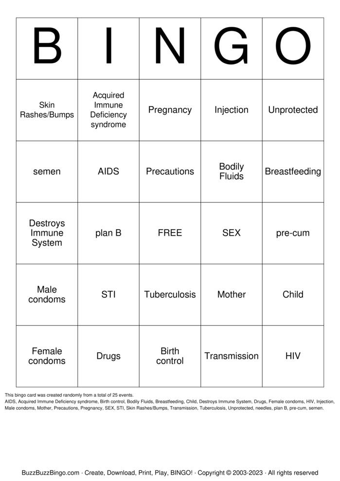 mPox Bingo Cards to Download, Print and Customize!