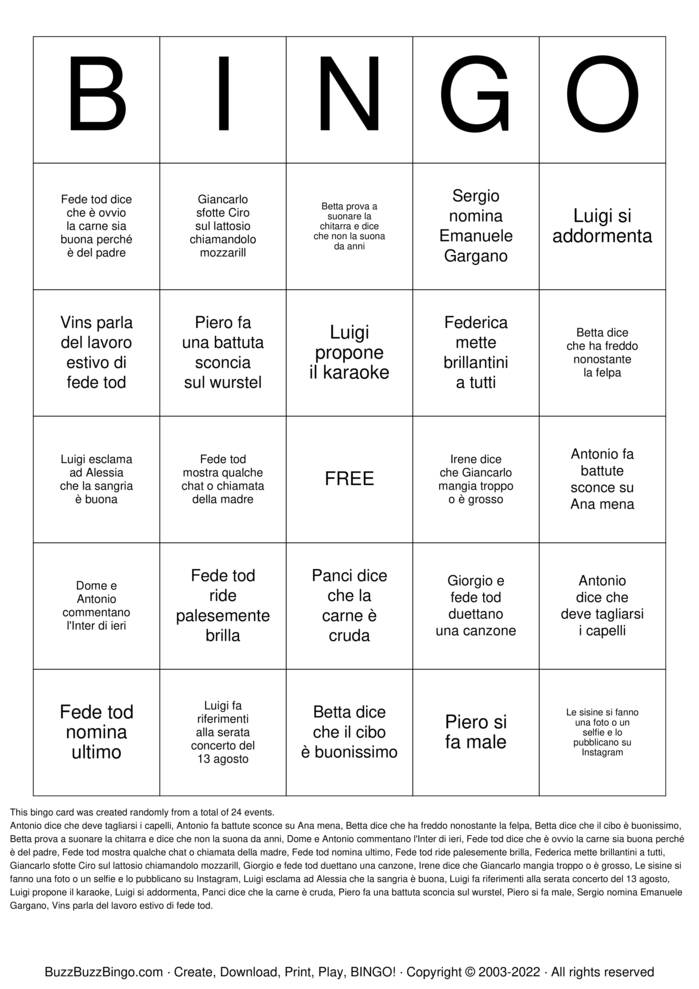 Boyle Bingo Cards to Download, Print and Customize!