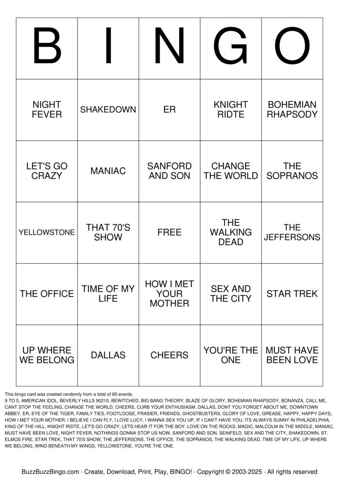 Custom Bingo Cards to Download, Print and Customize!