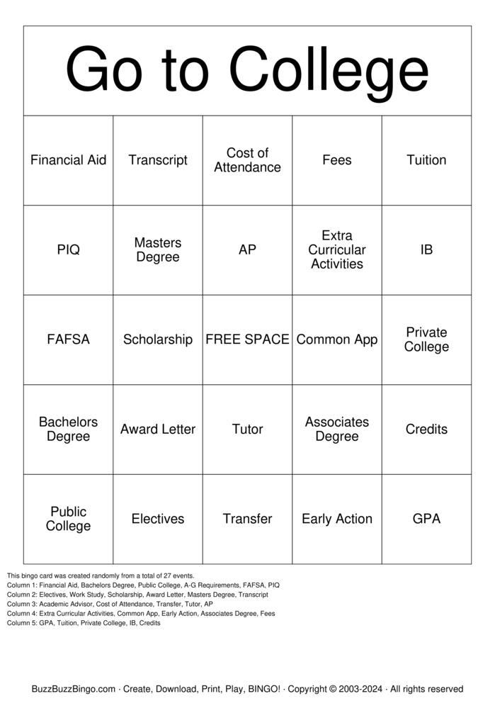 Write On Version 12 Bingo Cards to Download, Print and Customize!