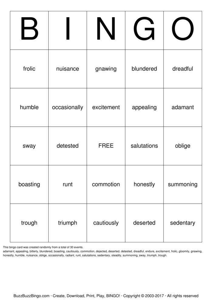 Charlottes Web Bingo Cards to Download, Print and Customize!