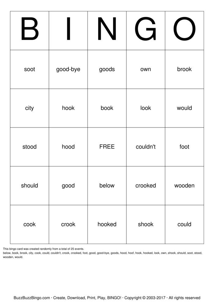 Spelling Bingo Bingo Cards to Download, Print and Customize!