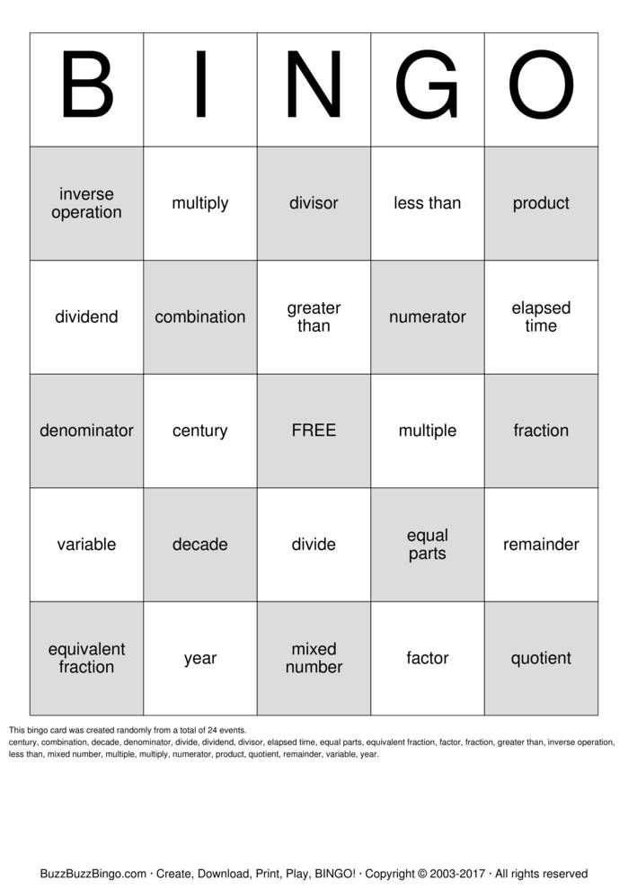 Elapsed Time Bingo Cards to Download, Print and Customize!