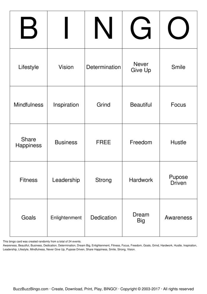 FB Bingo Bingo Cards to Download, Print and Customize!