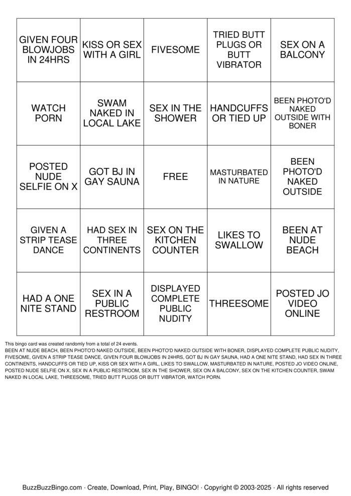 FREAK Bingo Cards to Download, Print and Customize!