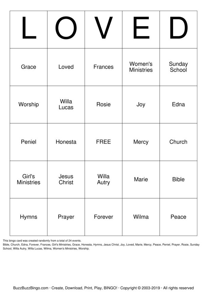 Lords Prayer Bingo Cards to Download, Print and Customize!