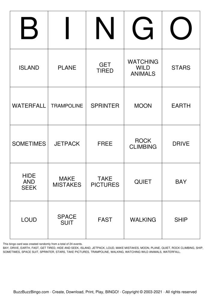 Vocabulary Bingo Cards to Download, Print and Customize!