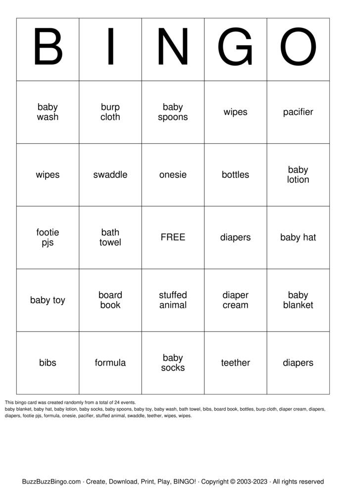 Custom Bingo Cards to Download, Print and Customize!