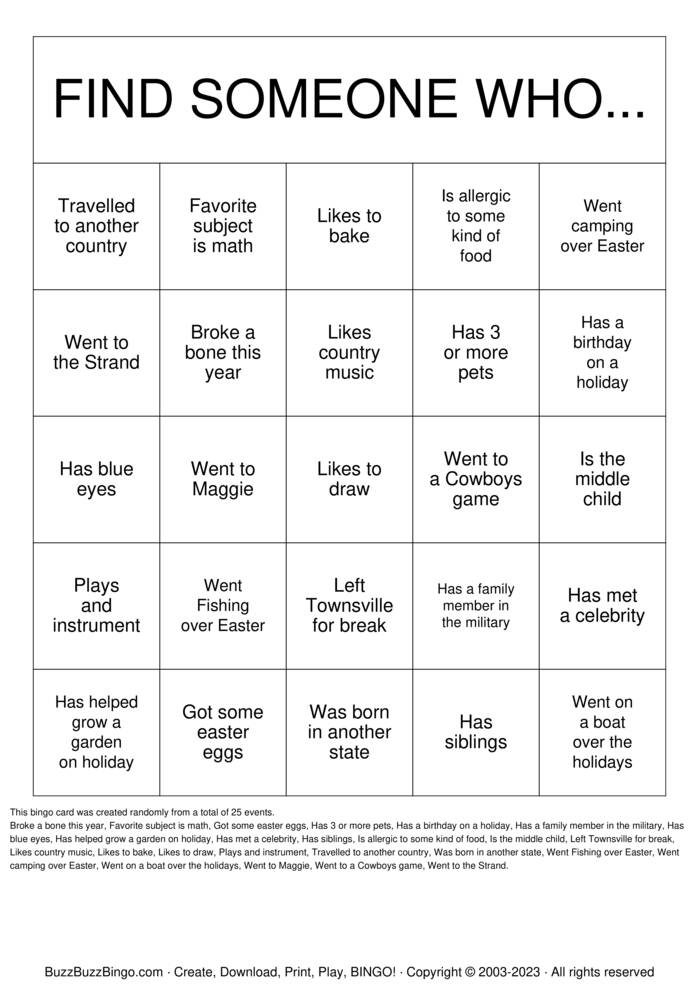Holidays! Bingo Cards to Download, Print and Customize!