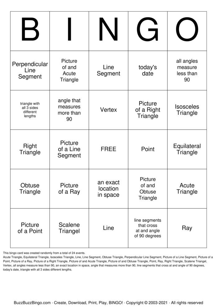 2 Dimensional Shapes Bingo Cards to Download, Print and Customize!