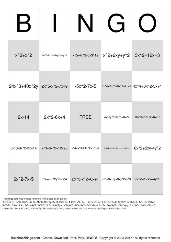 Custom Bingo Cards to Download, Print and Customize!