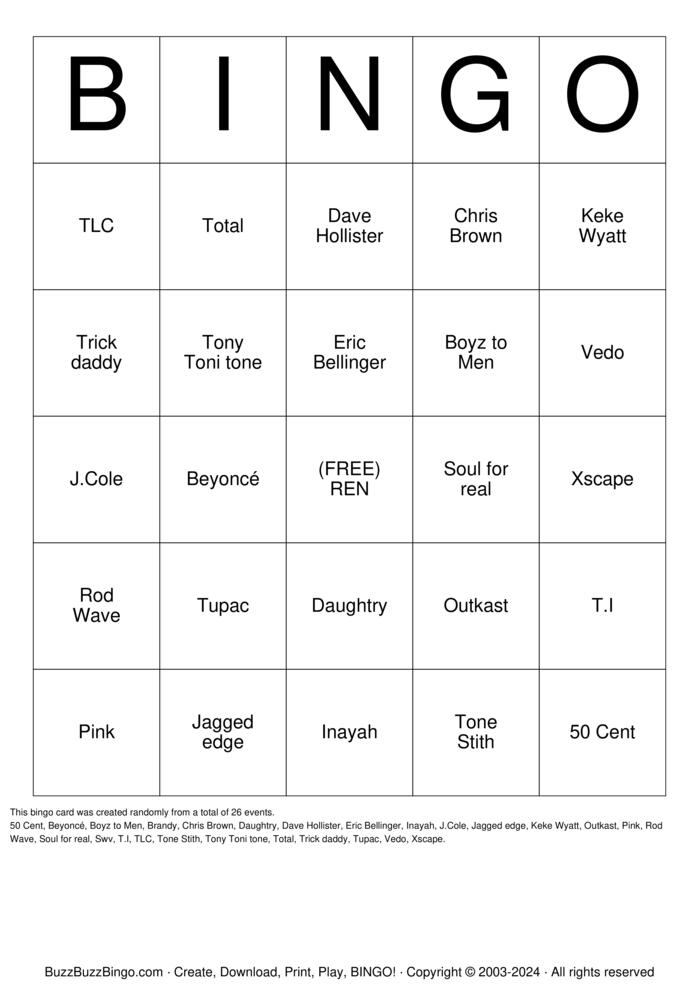 Char-Mingo Bingo Cards to Download, Print and Customize!