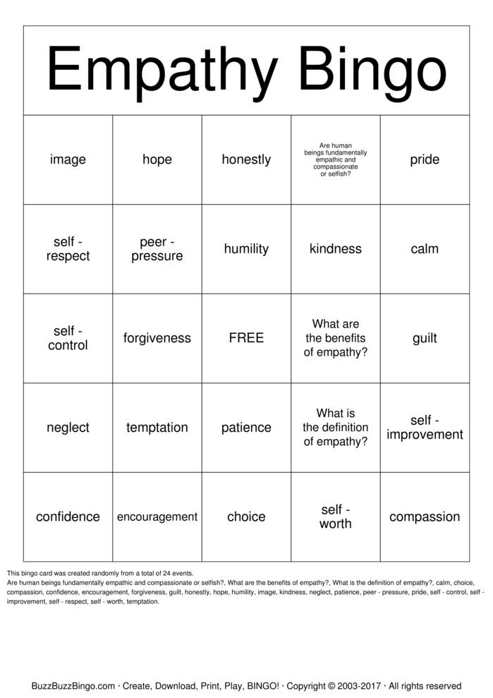 Custom Bingo Cards to Download, Print and Customize!