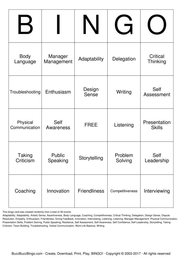 listening Bingo Cards to Download, Print and Customize!