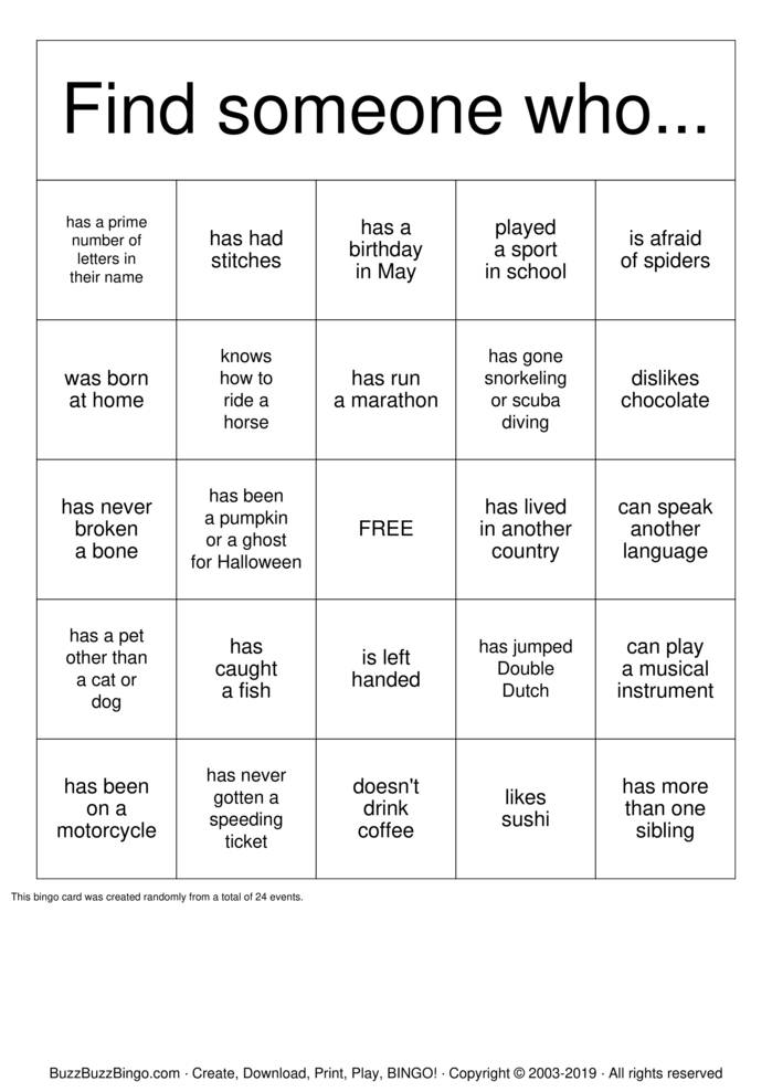 Promatch May Mixer Bingo Cards to Download, Print and Customize!