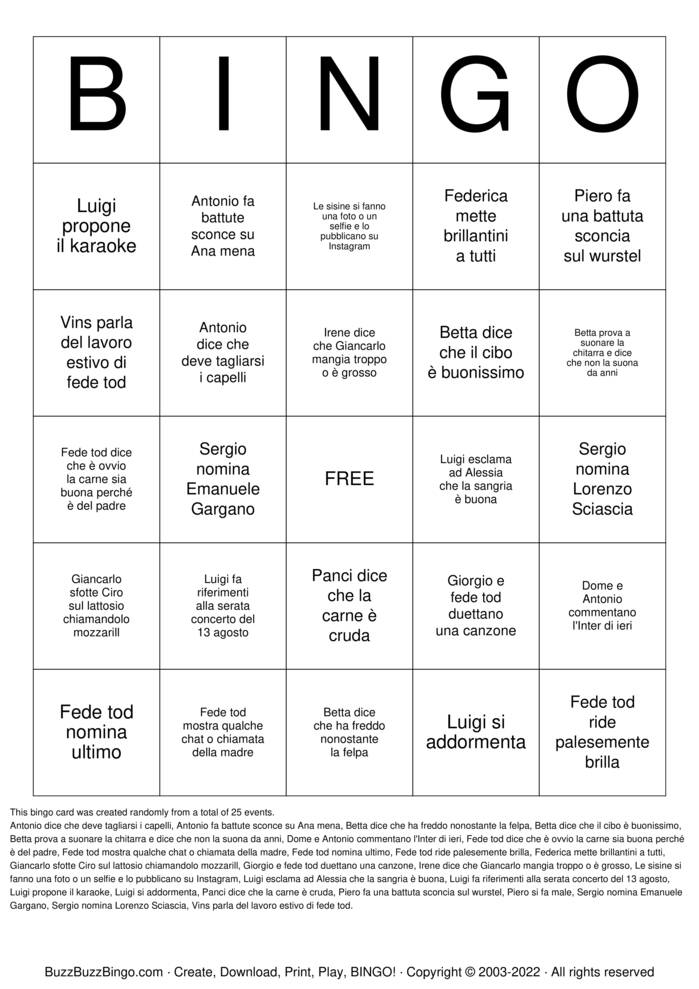 Boyle Bingo Cards to Download, Print and Customize!