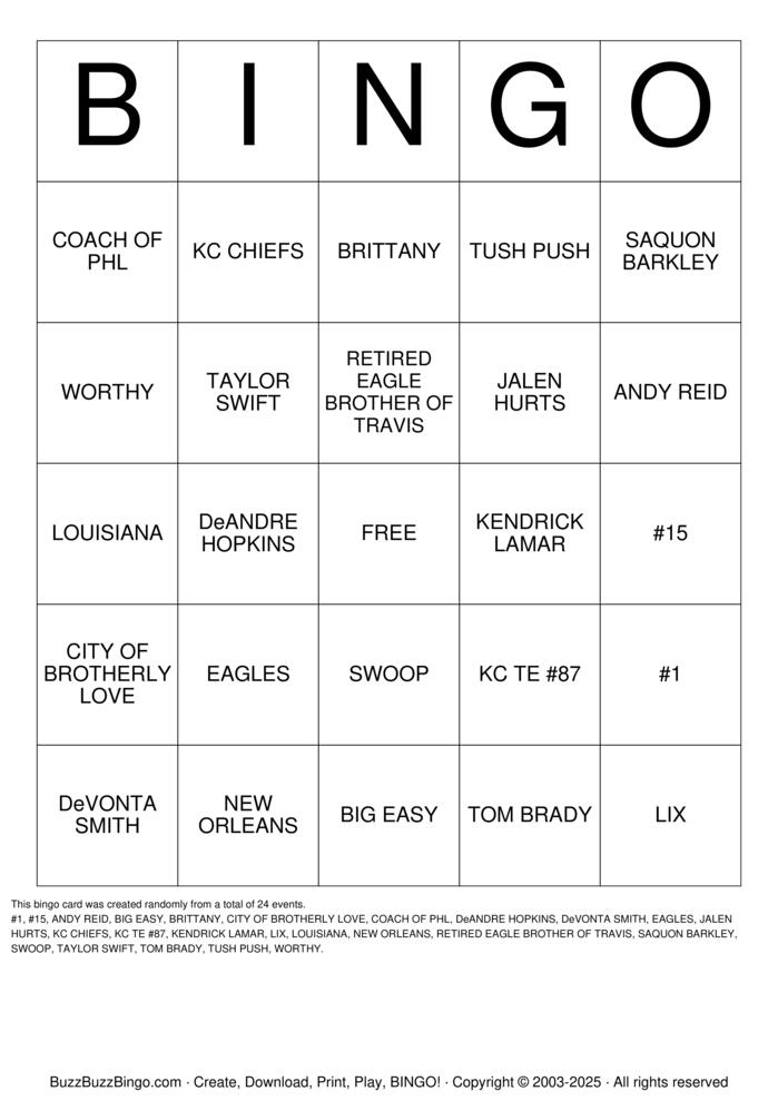 Custom Bingo Cards to Download, Print and Customize!