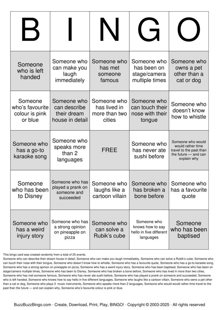 Custom Bingo Cards to Download, Print and Customize!