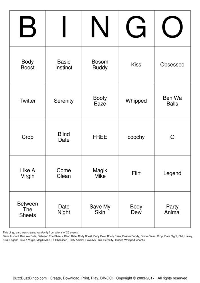 PURE ROMANCE Bingo Cards to Download, Print and Customize!
