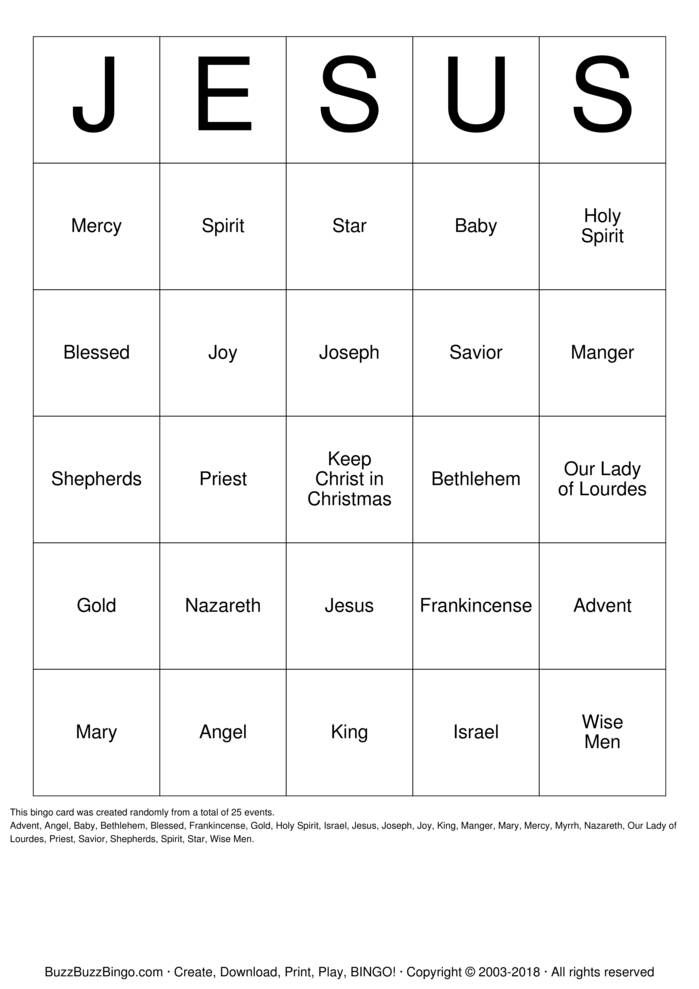 Advent Bingo Cards to Download, Print and Customize!