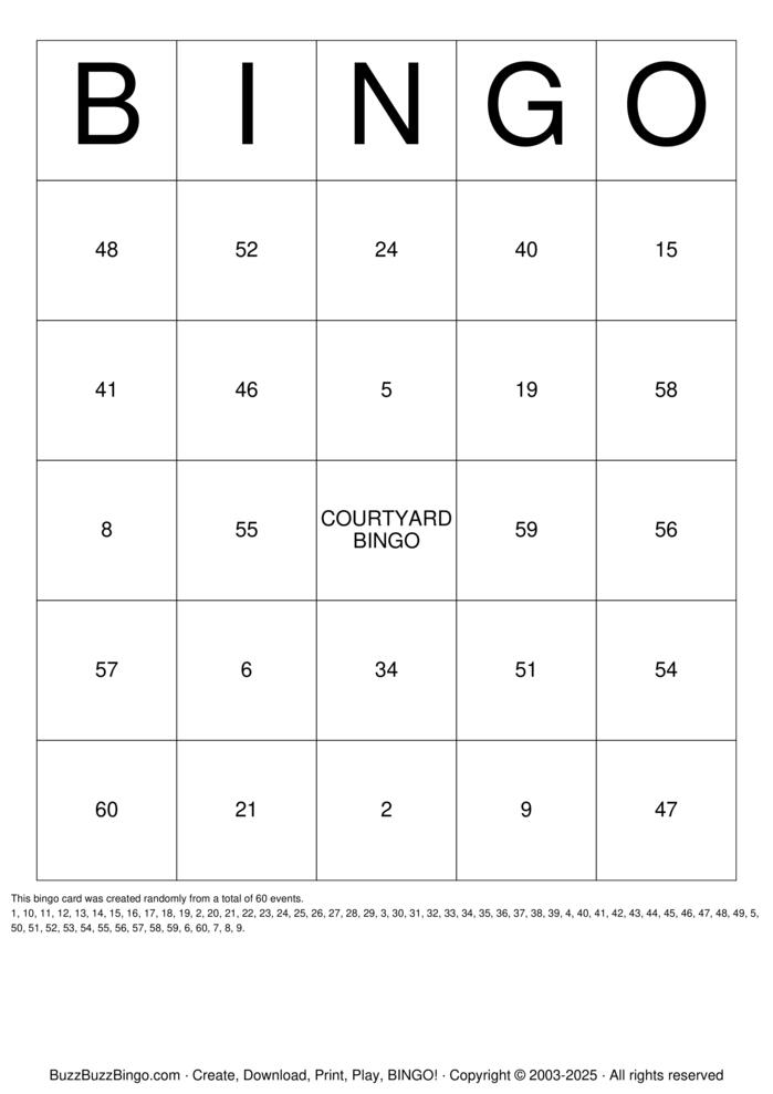 Custom Bingo Cards to Download, Print and Customize!