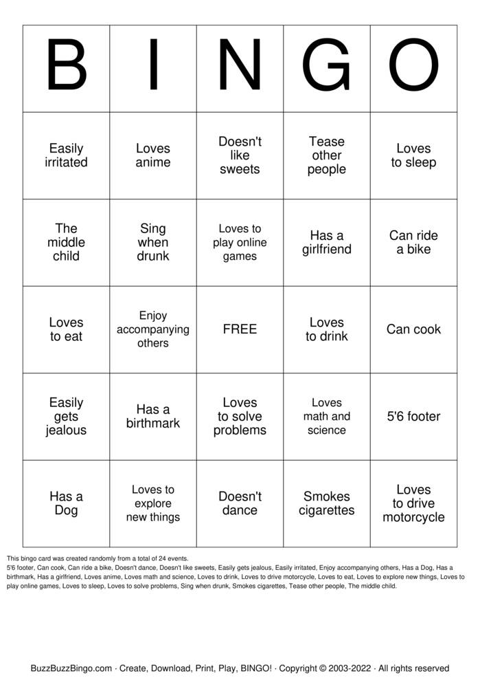 Meet Me Bingo Cards to Download, Print and Customize!