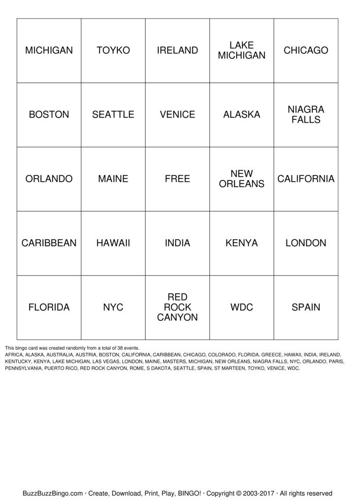 Custom Bingo Cards to Download, Print and Customize!