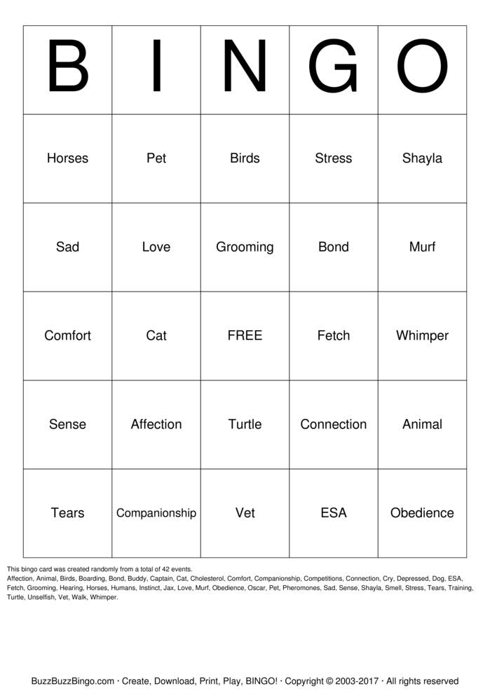 Grief Bingo Cards to Download, Print and Customize!